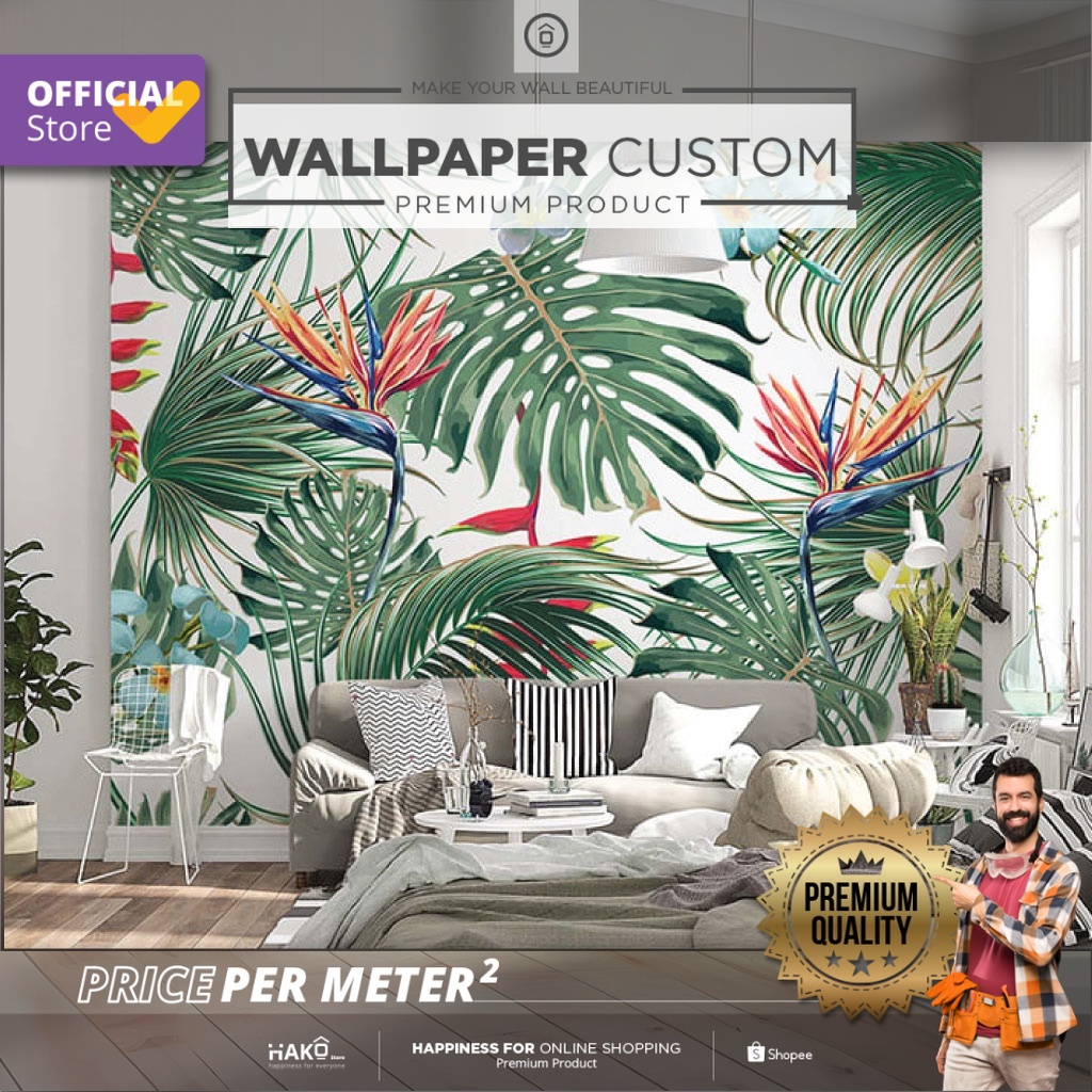 Jual Wallpaper Custom Kamar Tidur | Gambar Tumbuhan dan Tanaman Hutan 1 ...