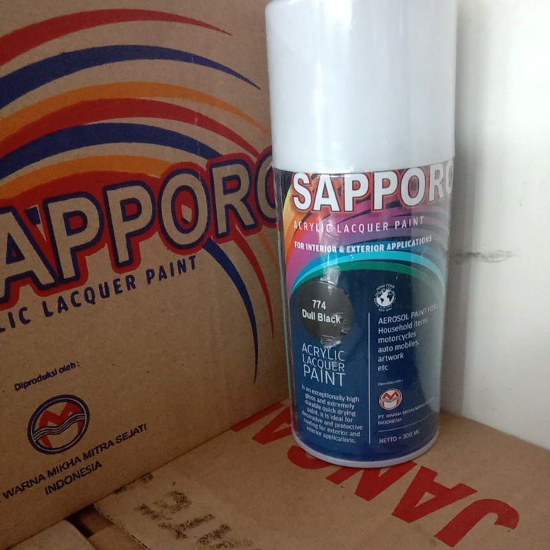 Jual SAPORO SAPPORO BLACK DULL BLACK 774 HITAM DOFF DOF DOP 300ml Cat ...