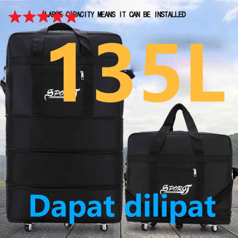 Jual TAS PENYIMPANAN KAPASITAS BESAR PERJALANAN TRAVELLING TROLLEY Bag ...