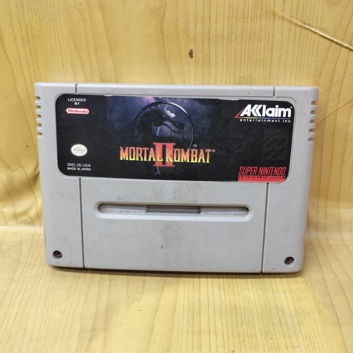 Jual Mortal Kombat II 2 Kaset Cartridge Super Nintendo SNES | Shopee Indonesia