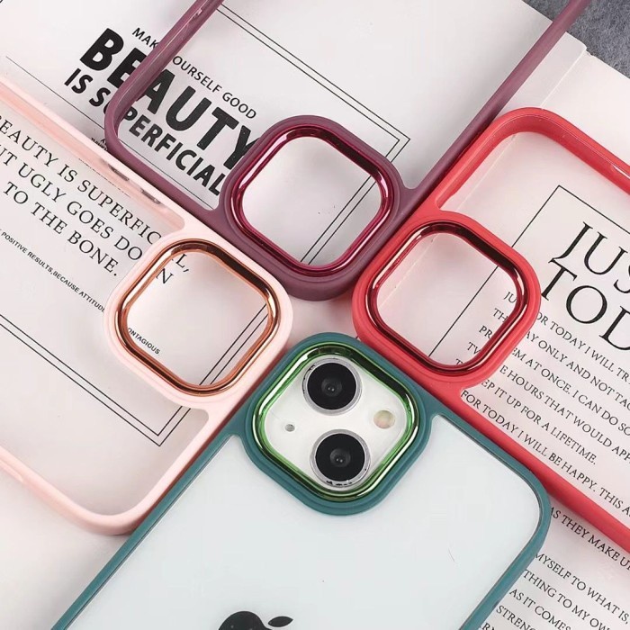 Jual Case STEEL HYBRID Clear List Chrome Oppo A15 A51S A16K A16E A16 ...