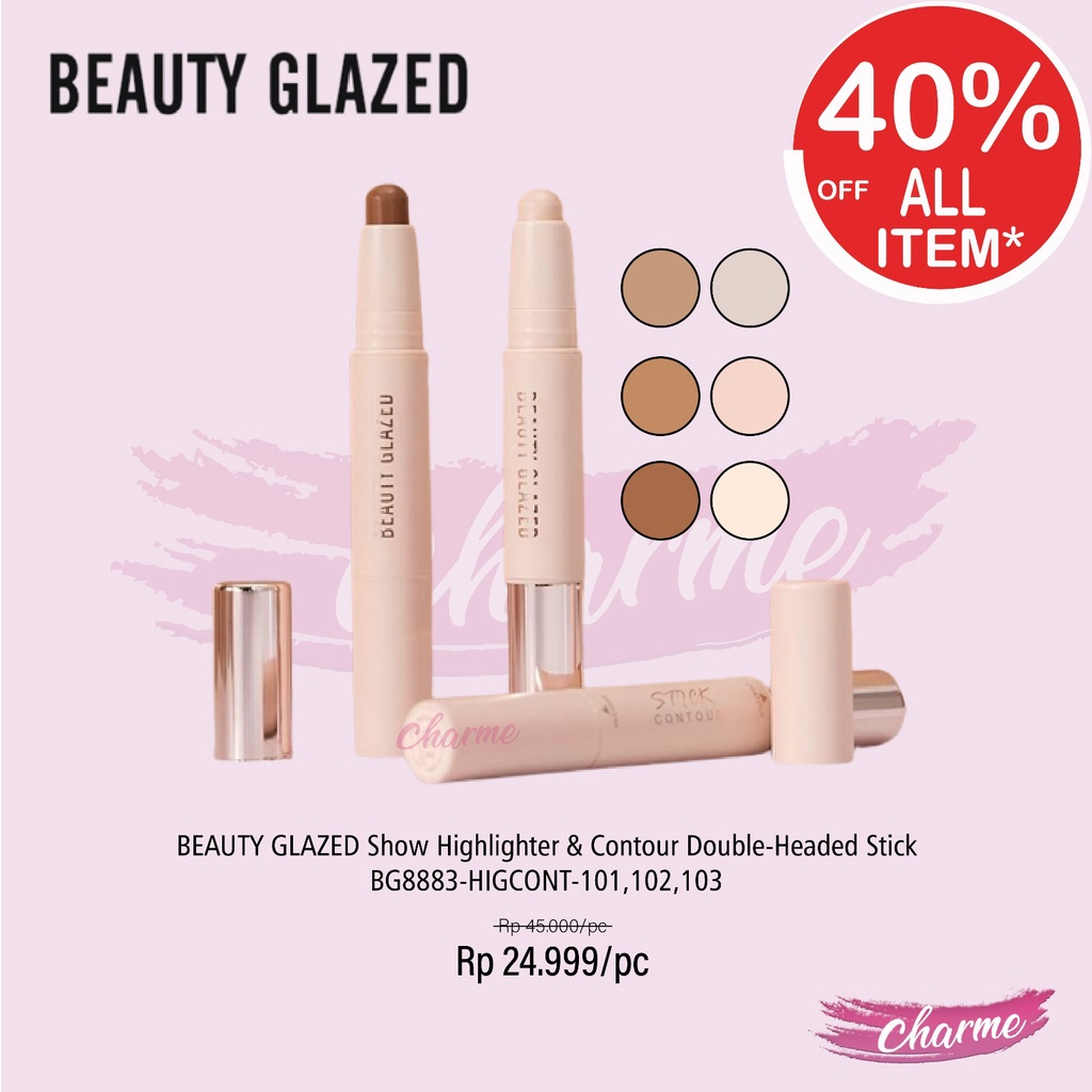 Jual (READY & ORI) Beauty Glazed Show Highlighter & Contour Double ...