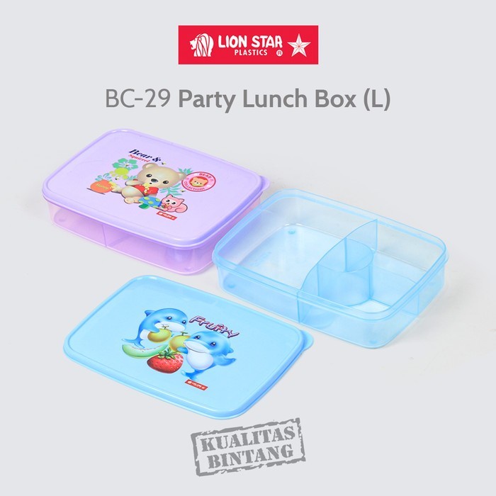 Jual Kotak makan LION STAR PARTY LUNCH BOX / Kotak Bekal / Tempat Makan ...