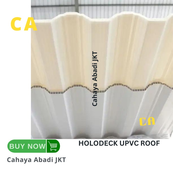 Jual HOLODECK UPVC ROOF ATAP SEMI TRANSPARAN 4METER | Shopee Indonesia