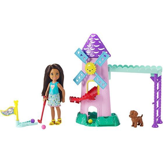 Jual Barbie Club Chelsea Playset Aquarium Swing Playground Mattel ...