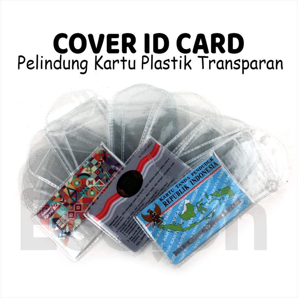 Jual 25lbr Kantong KTP/SIM/ATM/ ID CARD Bening /Mika Pelindung Kartu ...