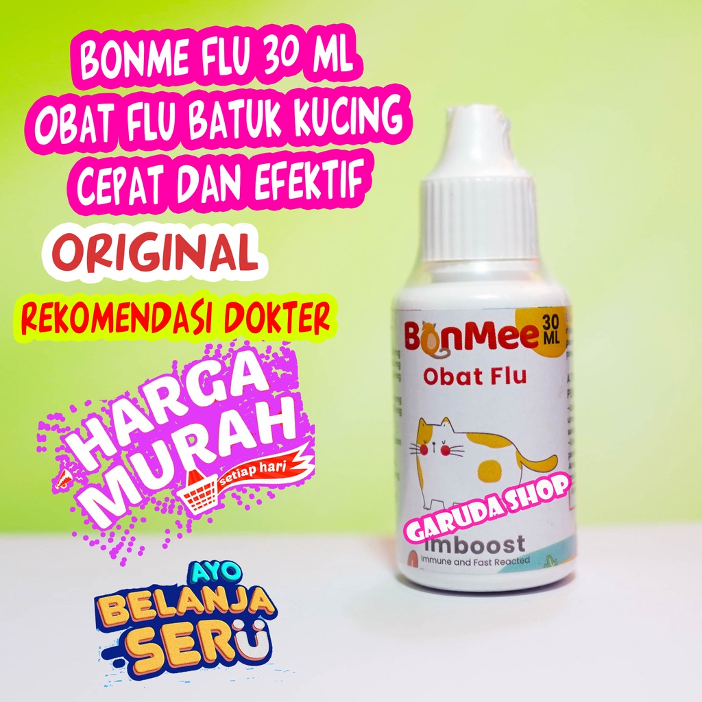 Jual BONME OBAT FLU KUCING BATUK BERSIN 30 ML | Shopee Indonesia