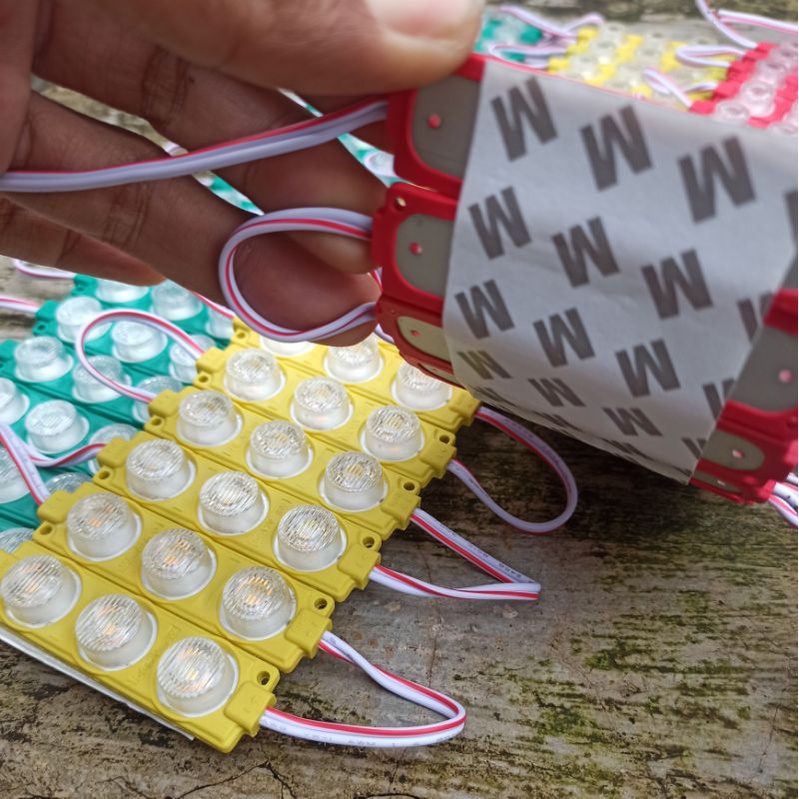 Jual MODUL LED STRIP 3 MATA 12V DAN 24V / LED STRIP MATA 3 DC 12 VOLT ...