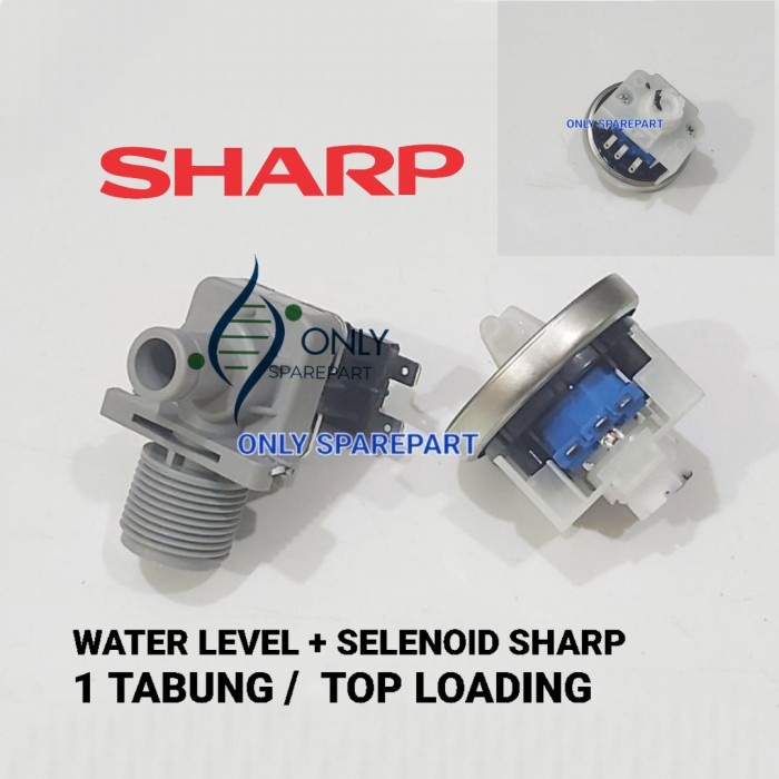 Jual Water Level Sensor + Selenoid Inlet Mesin Cuci Sharp Top Loading ...