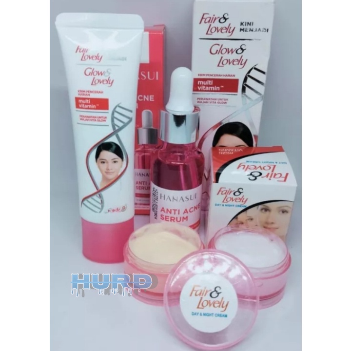 Jual HM Promo Termurah Paket 3IN1 Fair & Lovely - Glow & Lovely Cream Siang Dan Malam & Pelembab ...