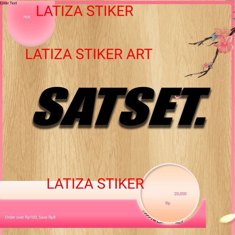 Jual stiker cuting SIKER SATSET STICKER SAT SET 10 CM | Shopee Indonesia