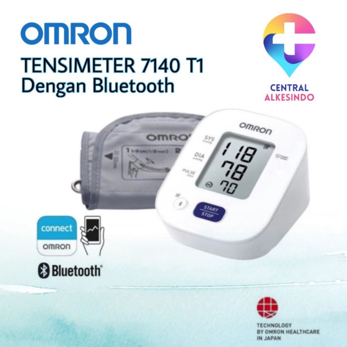 Jual Omron HEM-7140T Tensimeter Bluetooth Tensi Digital Central ...