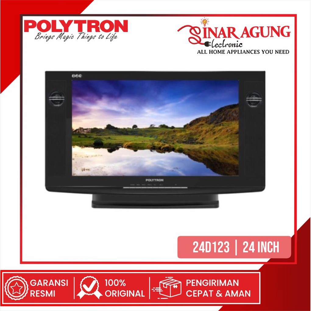 Jual [COD] TV LED TABUNG POLYTRON PLD24D123 / PLD-24D123 (24 INCH ...