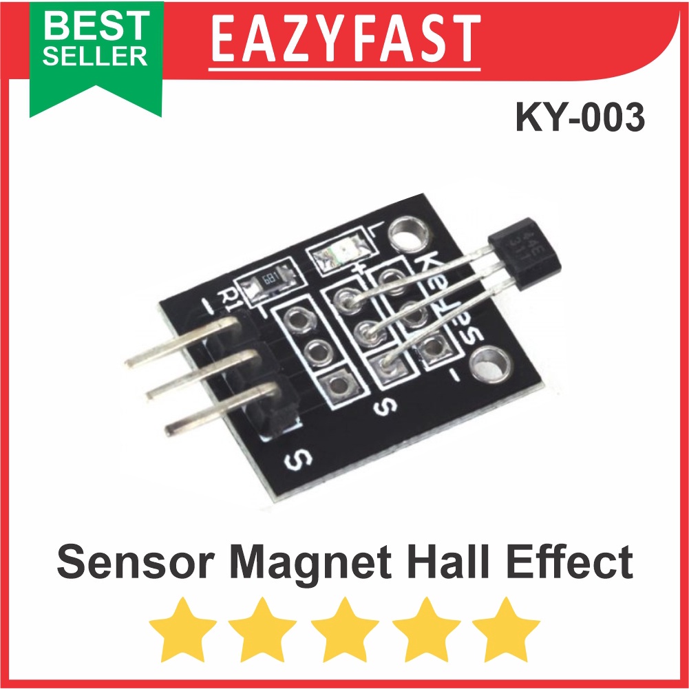 Jual KY-003 Keyess Hall Effect Magnetic Sensor Magnet Analog Module KY 003 | Shopee Indonesia