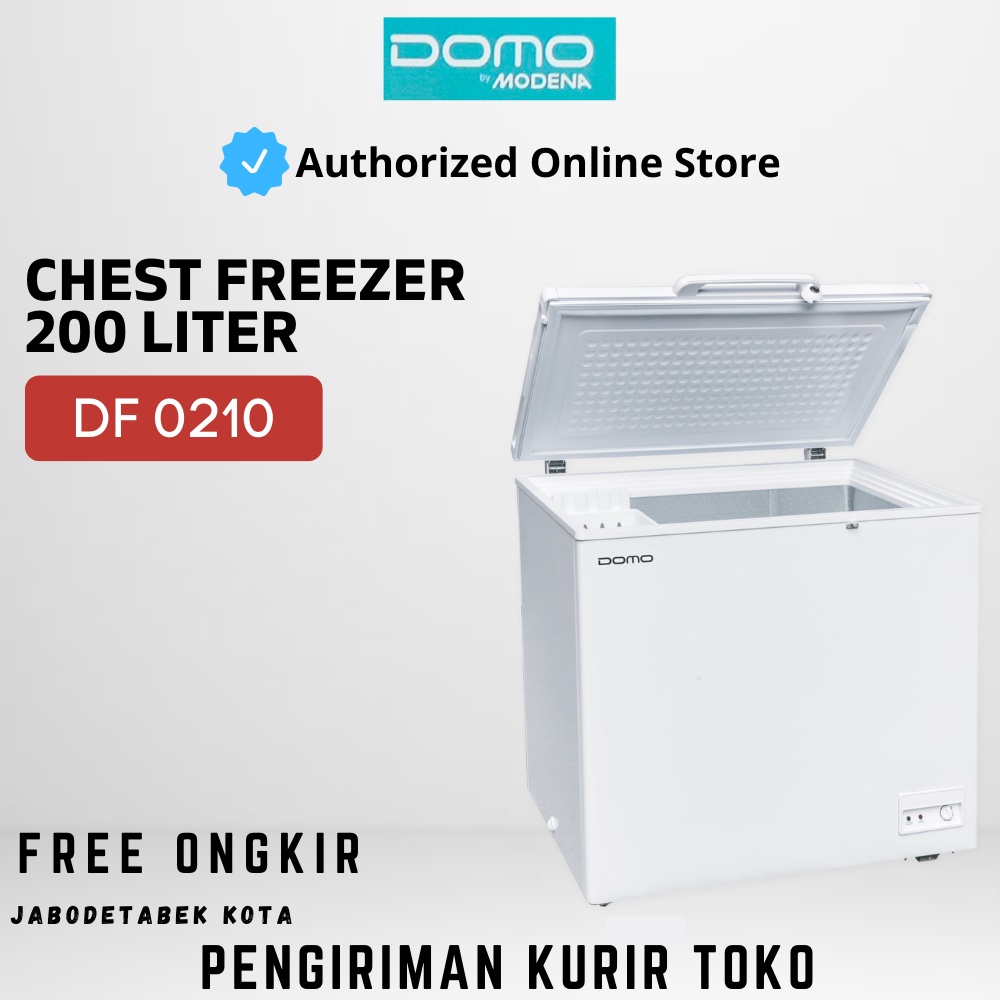 Jual CHEST FREEZER BOX DOMO BY MODENA DF 0210 W FREEZER BOX 210 LITER GARANSI RESMI | Shopee ...
