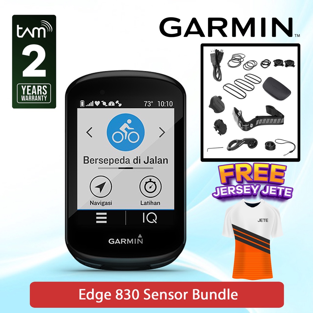 Jual Garmin Edge 830 Sensor Bundle GPS - Garansi Resmi TAM 2 Tahun ...