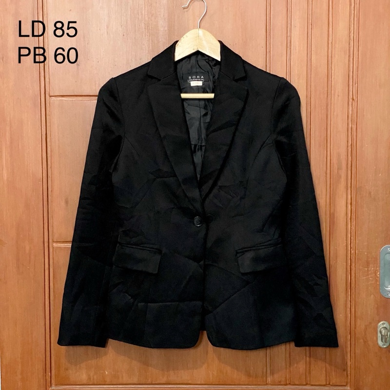 Jual PREMIUM KOREAN STYLE / [TERMURAH] blazer hitam / blazer acara ...