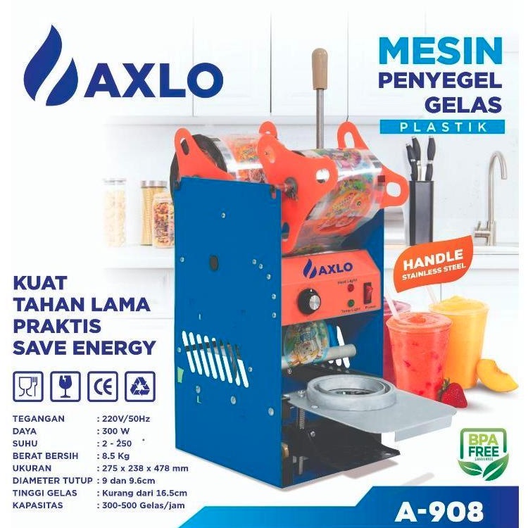 Jual AXLO 908 / AXLO 988 mesin Cup Sealer / up to 22oz / termurah ...