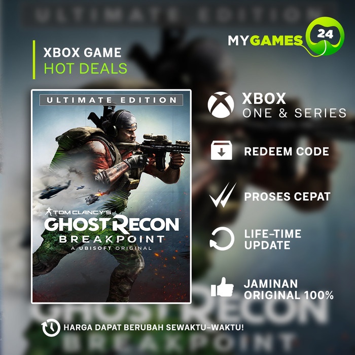 Jual MURAH- Ghost Recon Breakpoint Xbox One Series X|S redeem code game ...
