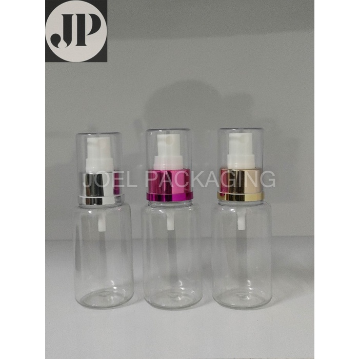 Jual Botol Tubular 60Ml Clear Spray Full Cap Gold Silver Pink 70Ml 60 ...