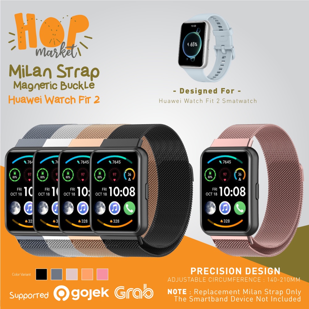 Jual Stainless Steel Strap Milan for Huawei Watch Fit 2 (Tali Jam Fit2) | Shopee Indonesia