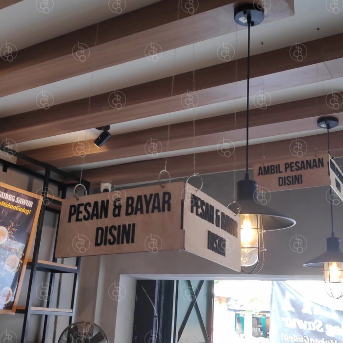 Jual WOODEN PICK UP ORDER PAY SIGN PESAN BAYAR AMBIL PESANAN DISINI ...