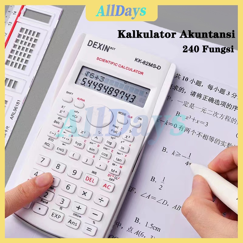 Jual Kalkulator Ilmiah 24 Fungsi Kalkulasi Calculator Ujian Sin Cos Tan ...