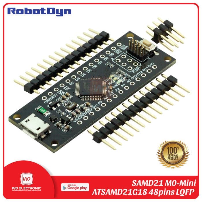 Jual ROBOTDYN SAMD21 M0 MINI ORIGINAL SAMD21 MCU UNSOLDER CO27 | Shopee Indonesia