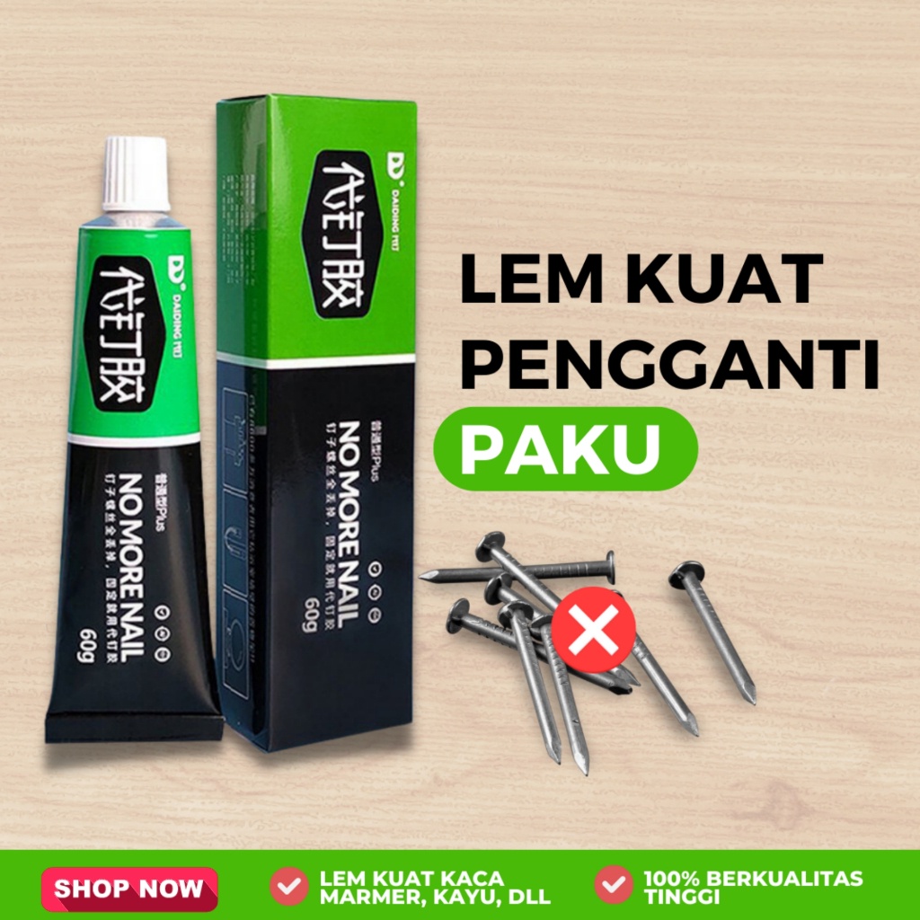 Jual Lem Pengganti Paku Tembok No More Nail Glue Superkuat Original Daiding Perekat dinding ...