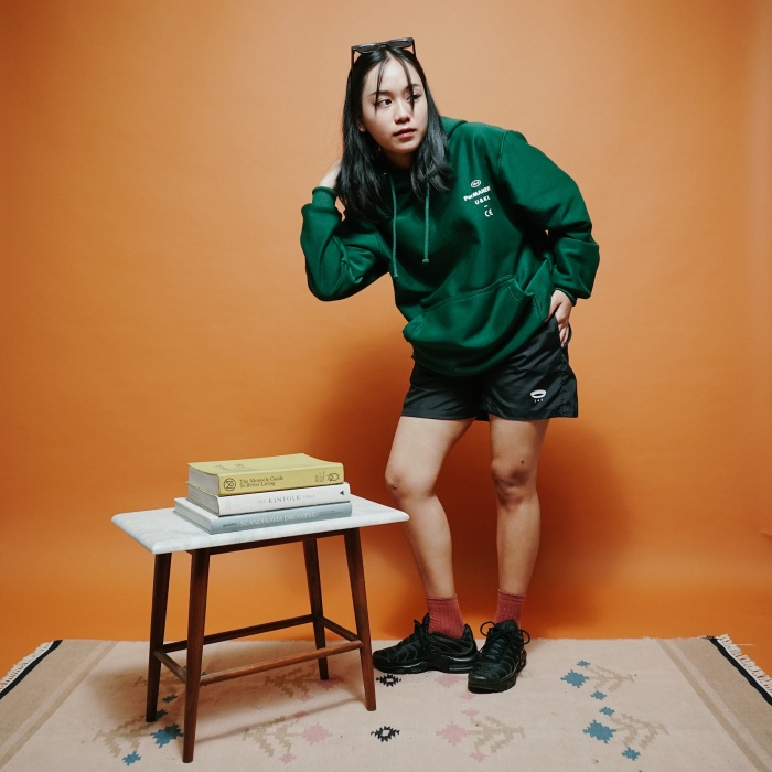 Jual UNKL347 Jacket Hoodie Dark Green Model Simpel Bahan Fleece BLUX ...