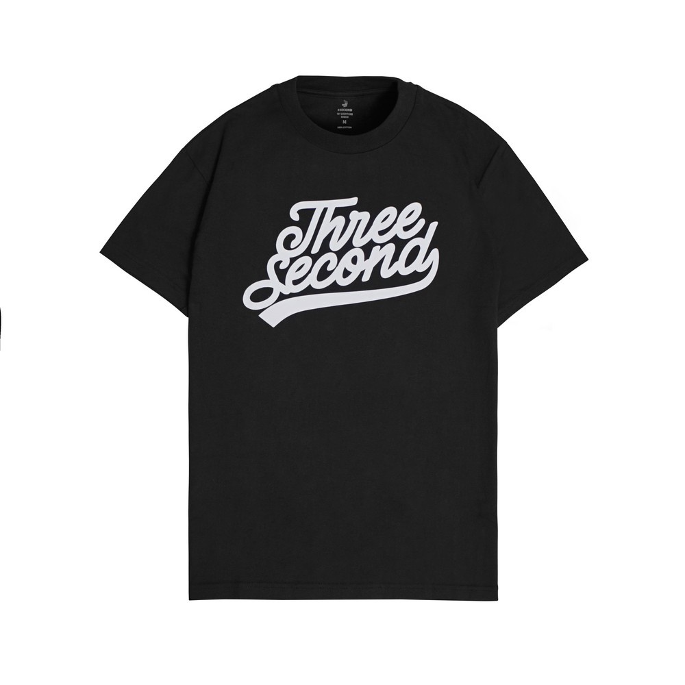 Jual 3Second Kaos Pria Katun Lengan Pendek Typography OL-C381223 | Shopee Indonesia