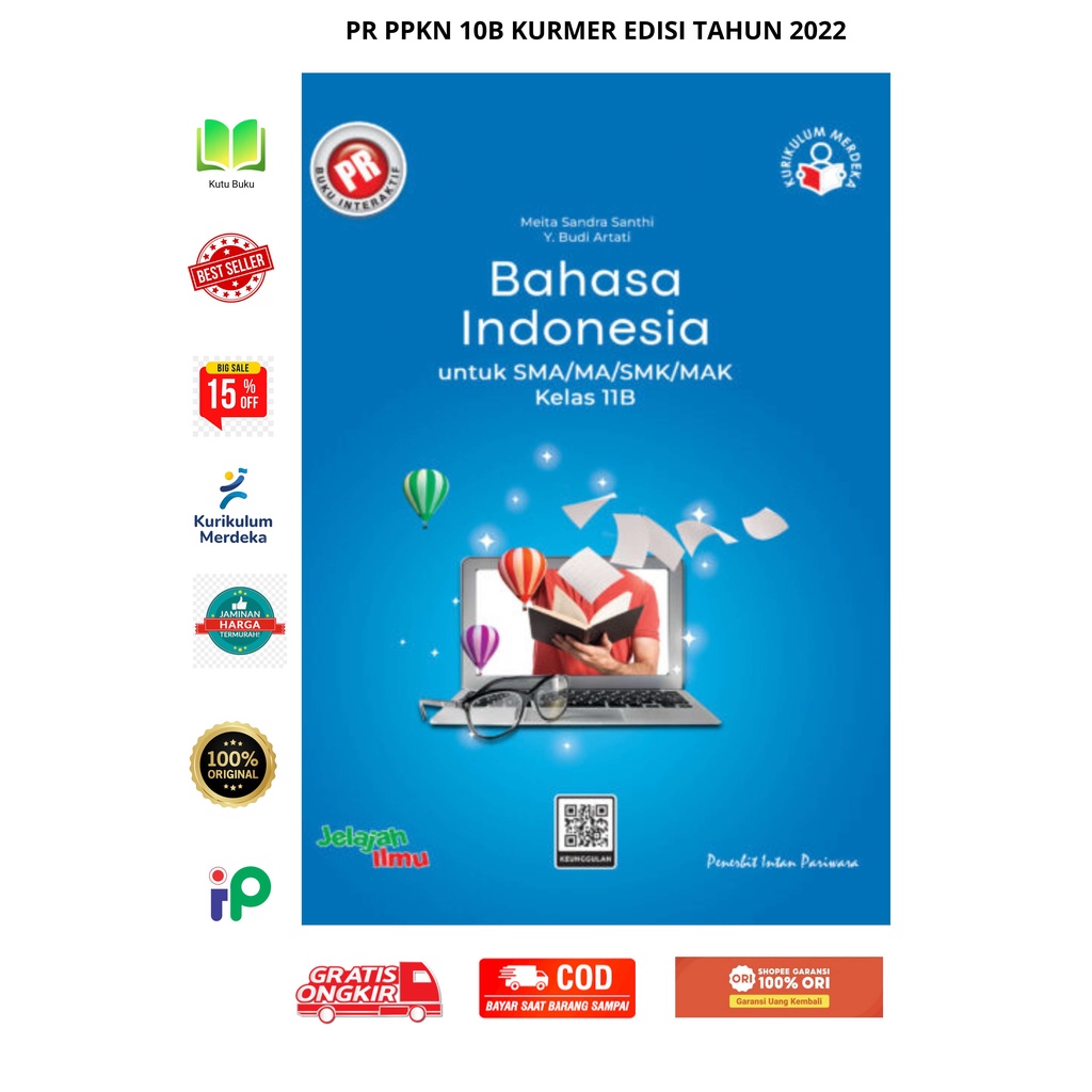 Jual Buku PR/LKS interaktif BAHASA INDONESIA SMA Kelas 11 Semester 2 Kurikulum Merdeka Tahun ...