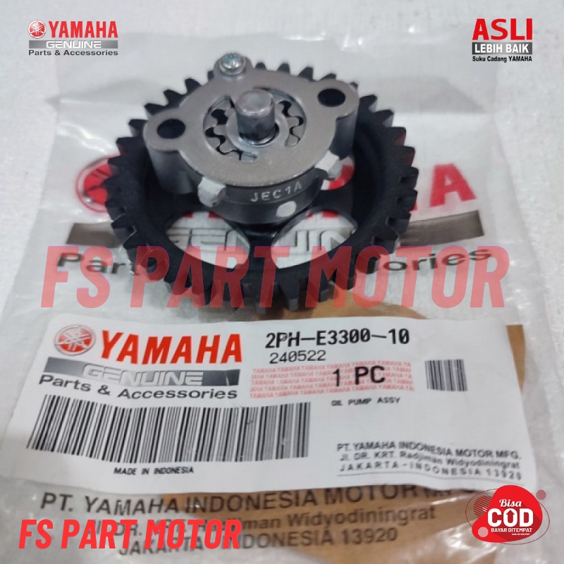 Jual Oil Pump Pompa Oli Mio M3 Fino Xride Dan Soul GT Original Yamaha 2PH-E3300-10 | Shopee ...