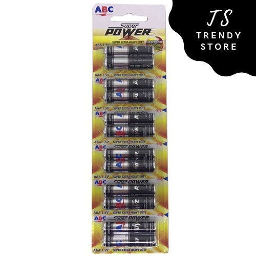 Jual Baterai ABC Super Power AAA / A3 / R3 ( 1 Renceng / isi 12 pcs ...