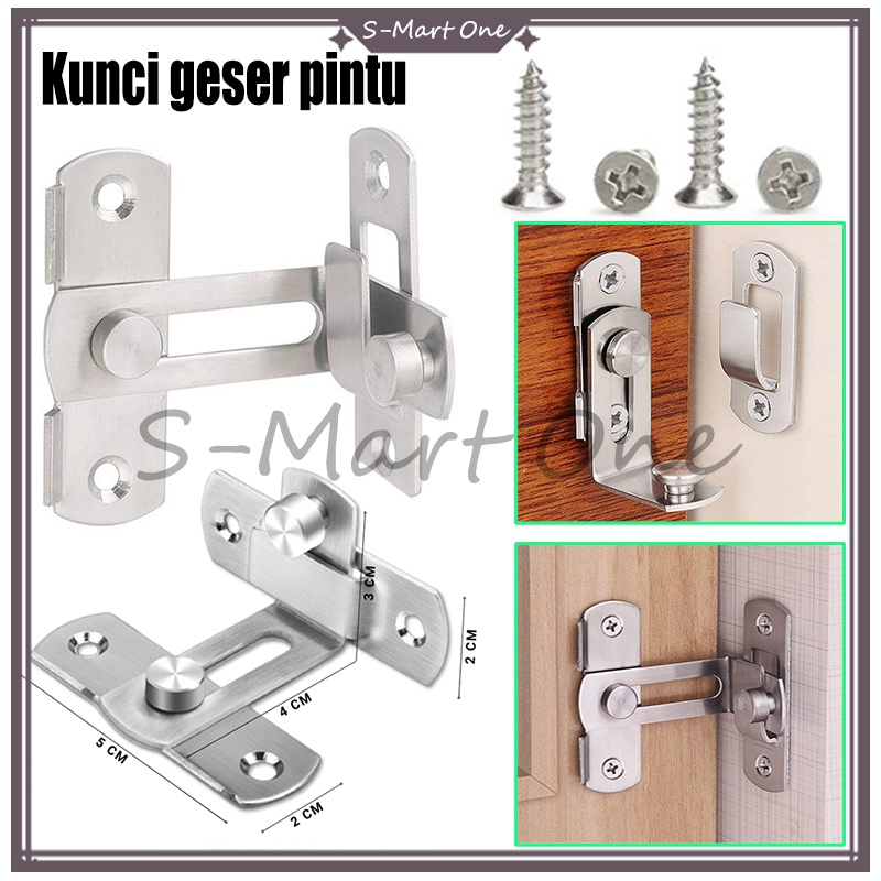 Jual selot slot overpal gembok /Grendel Pintu Sliding Siku 90 Derajat ...