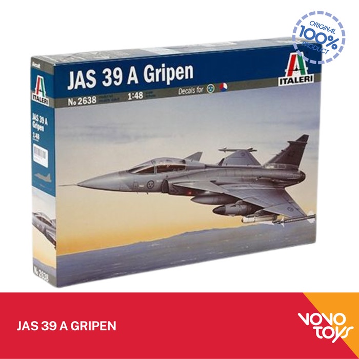 Jual Model Kits 1/48 Pesawat JAS 39 A Gripen by Italeri | Shopee Indonesia
