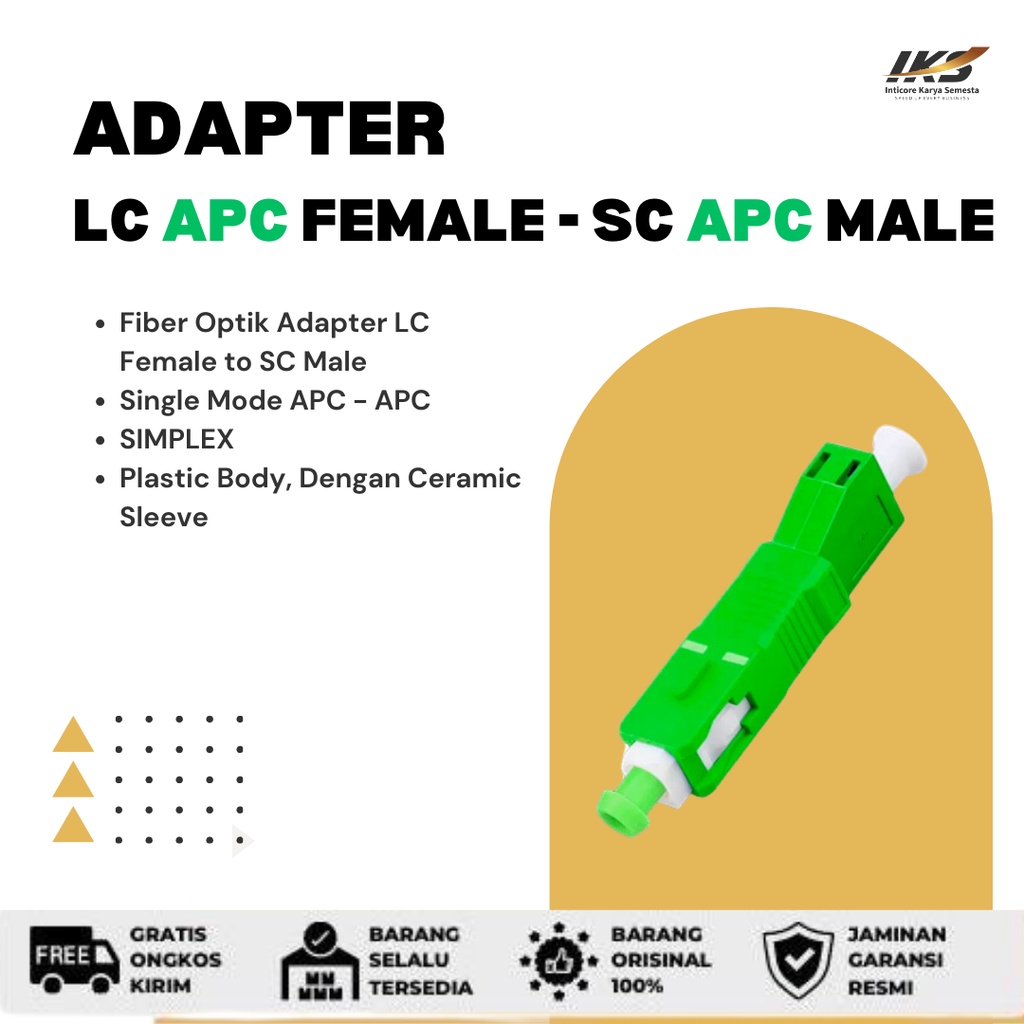 Jual Hybrid Adapter LC-UPC/APC (Female) to SC-UPC/APC (Male) Single Mode - 9/125 | Shopee Indonesia