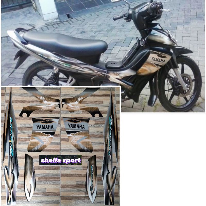 Jual Striping jupiter z burhan stiker lis les Yamaha Jupiter Z gold ...