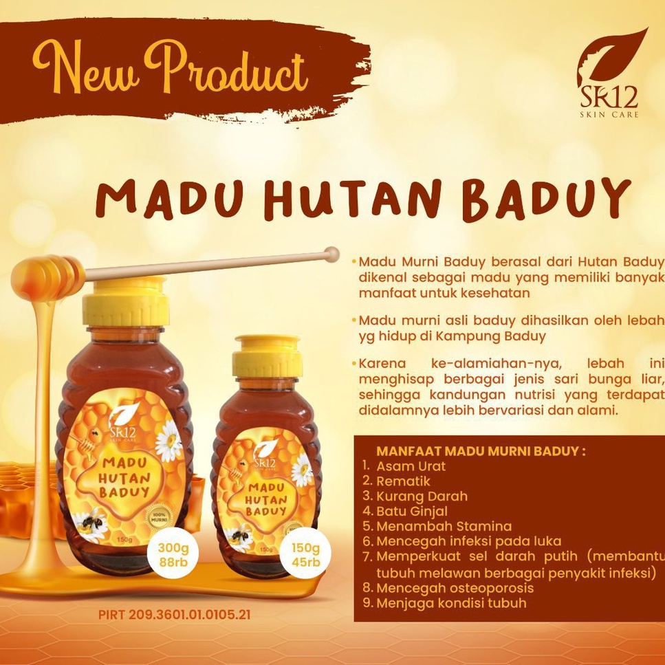 Jual MADU HUTAN BADUY SR12 Madu Odeng Baduy 100% Original Madu Hutan ...