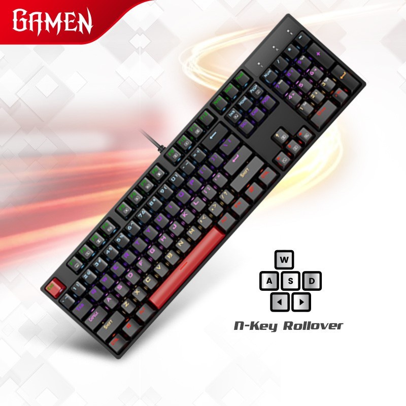 Jual GAMEN Gaming Mechanical Keyboard Titan Edition 104Key No-key ...