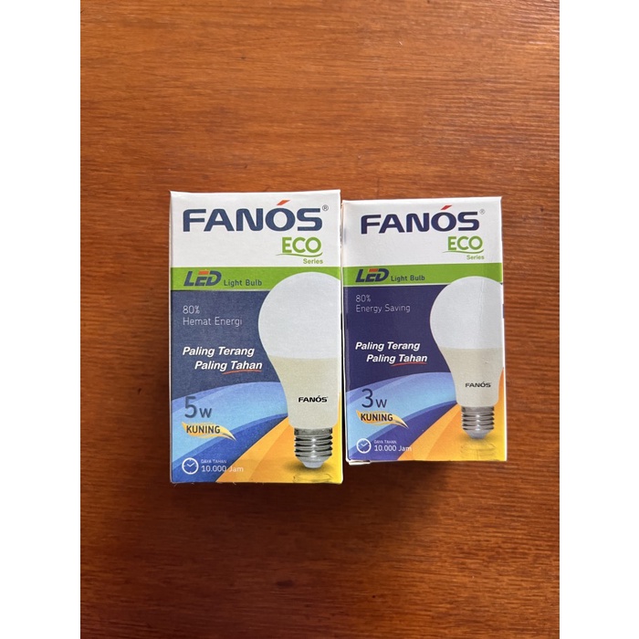 Jual Lampu Fanos led eco warm daylight (Kuning) 3watt dan 5watt ...