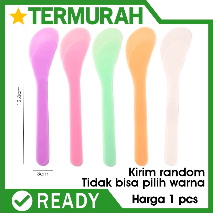 Jual Spatula Masker muka Wajah Silikon Sendok Facial silicone stick ...