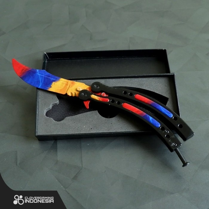 Jual Premium Butterfly Knife Marble Fade || CSGO Counter Strike Knife ...