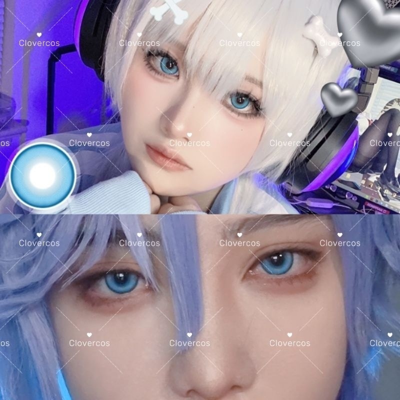 Jual [Ready] Clovercos Softlens Cosplay Risako Blueberry Blue Softlens ...