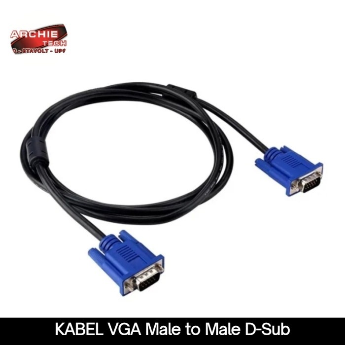 Jual KABEL Monitor VGA Male to Male D-Sub - 10M | Shopee Indonesia