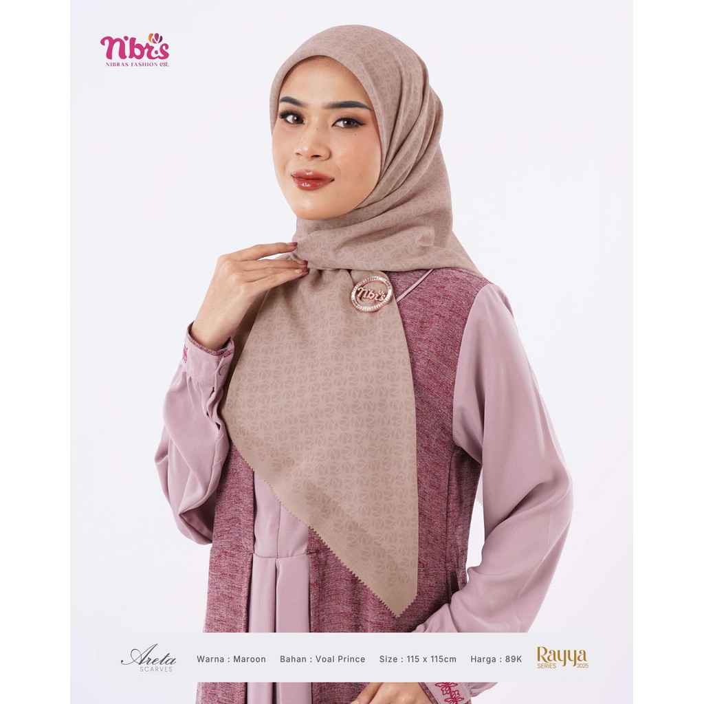 Jual NIBRAS | Hijab Segi Empat Wanita Dewasa Bahan Voal Areta Scarves by Nibras Hijab | Warna ...