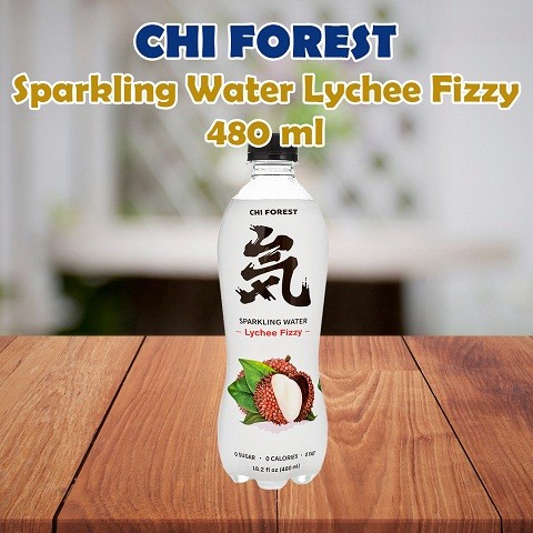 Jual Chi Forest Sparkling Water Lychee Fizzy 480 ML | Shopee Indonesia