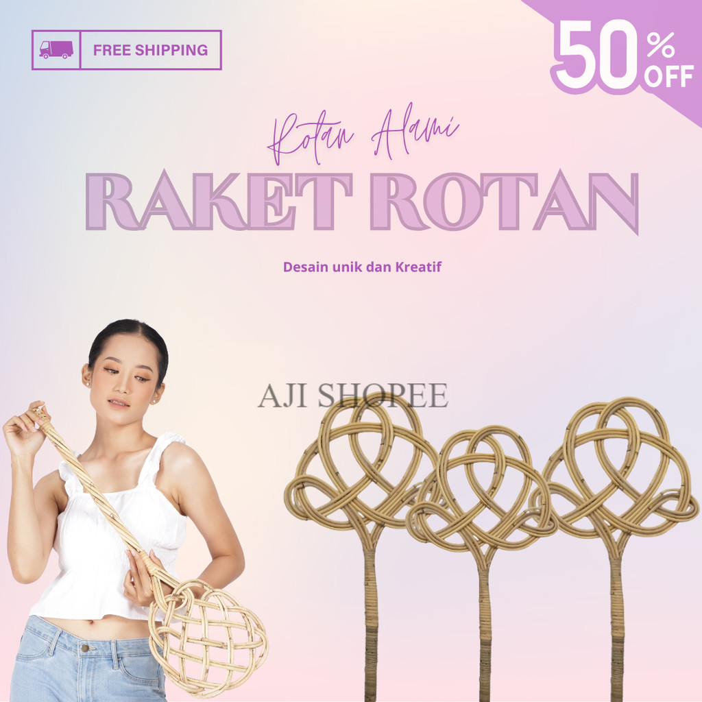 Jual Raket Gebuk Kasur Rotan – Ringan dan Tahan Lama - Nyaman digenggam ...