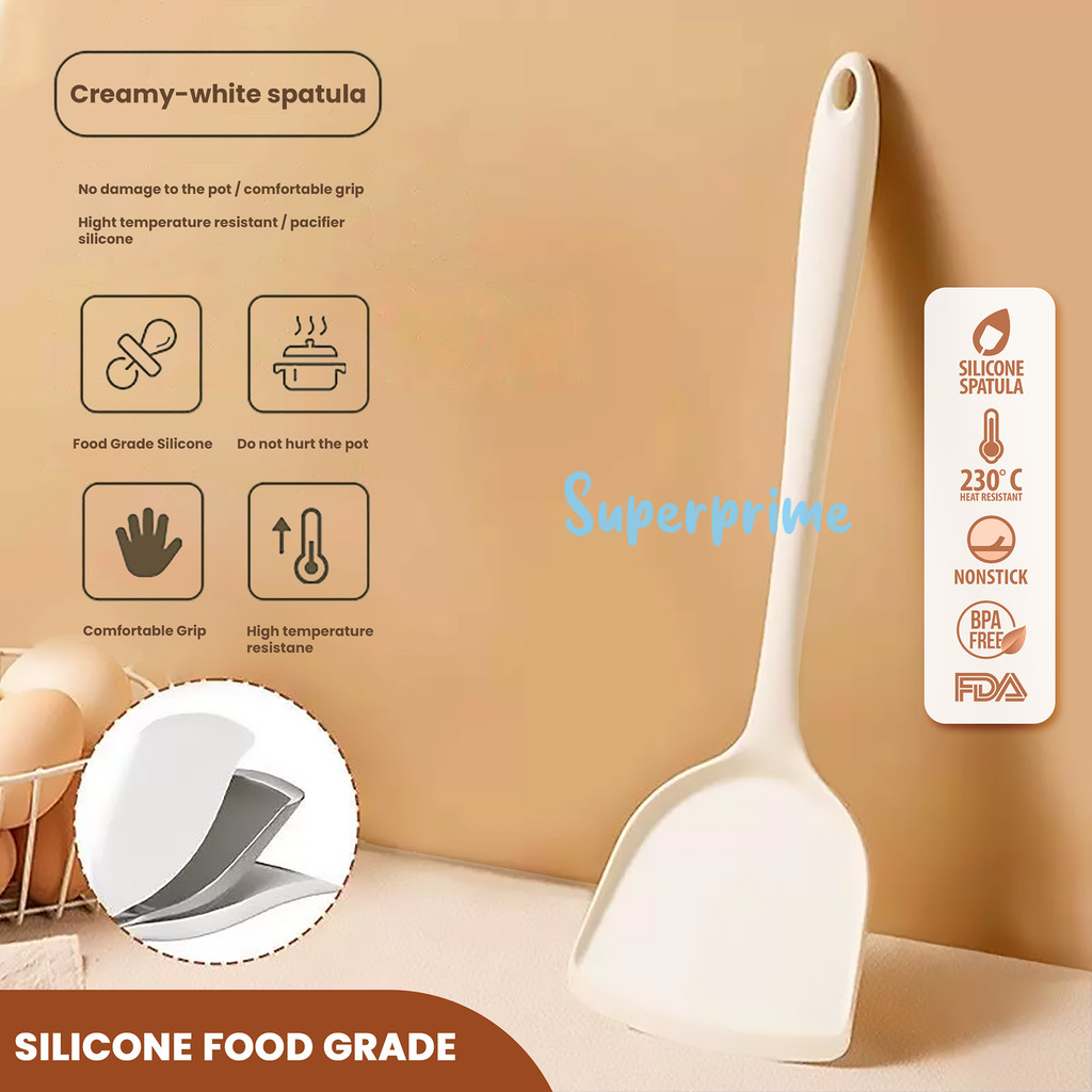 Jual Spatula Silikon wide Superprime alat masak sutil full silicone ...