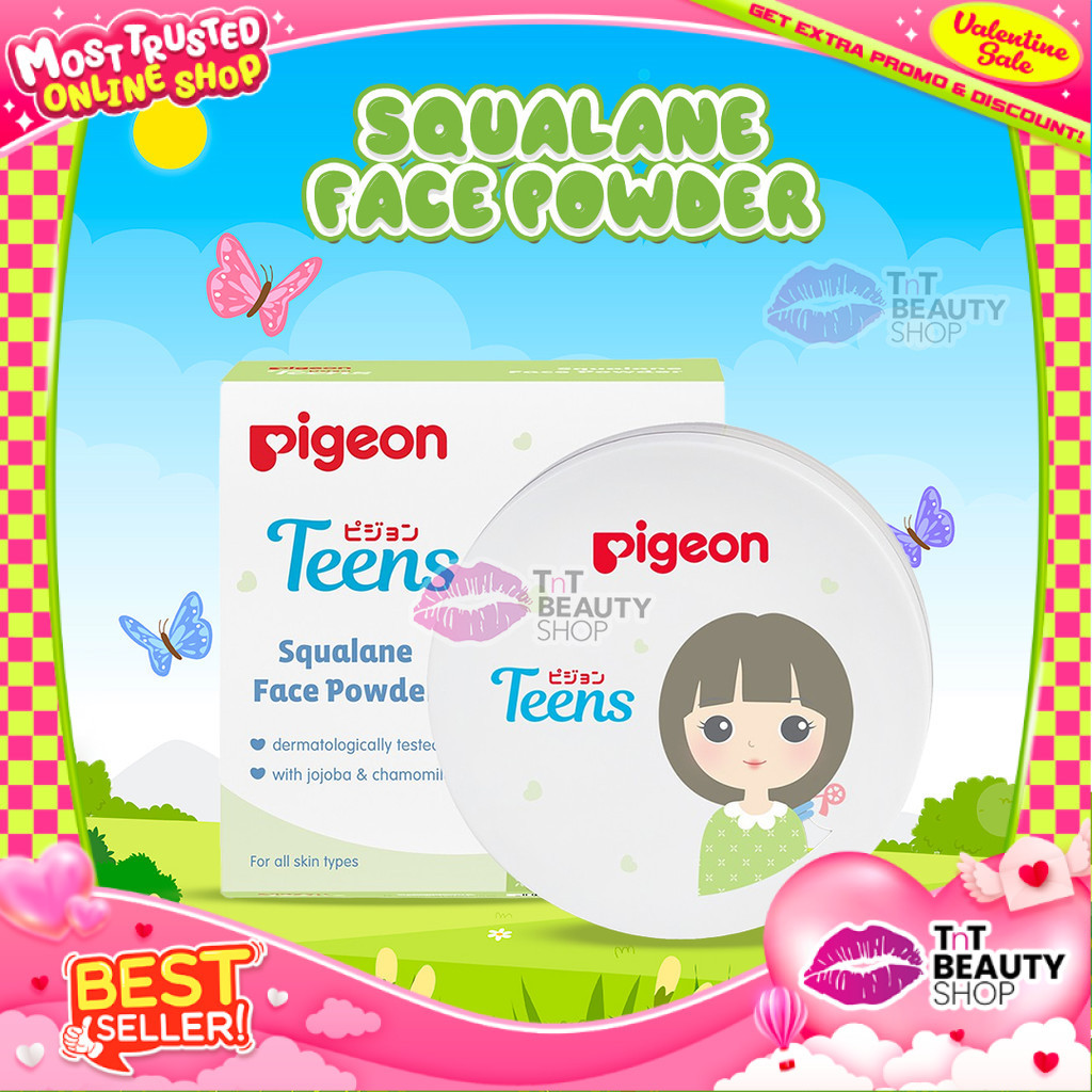 Jual PIGEON Teens Face Powder 12gr - Squalane Face Powder - Bedak Tabur ...